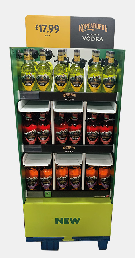 Semi-Permanent Corrugated POS Displays | JCR Wood